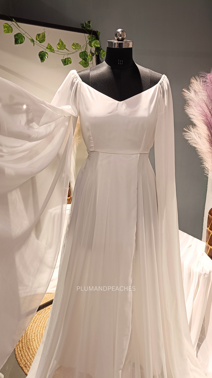 White Dress for Pre wedding Shoot | Pre wedding shoot Dresses – Plum ...